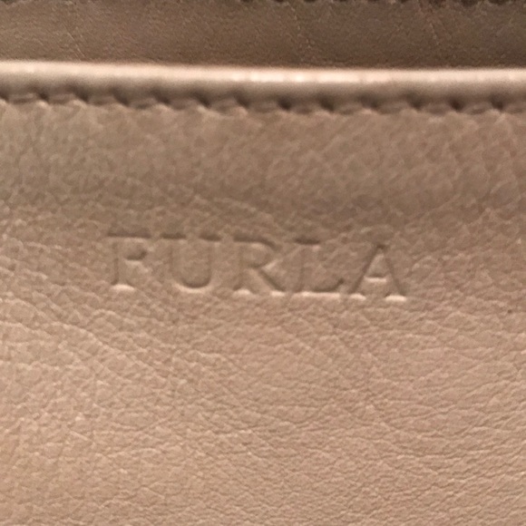 Furla | Bags | Furla Cream Leather Shoulder Bag Chain Strap | Poshmark